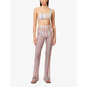 Missoni Flared Zig-zag Mesh Trousers
