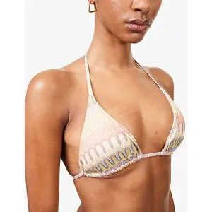 GRACEJACOB Gia Triangle Bikini Top