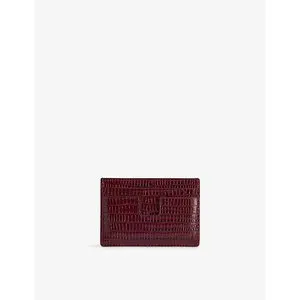 TOM FORD Croc-embossed Leather Card Holder