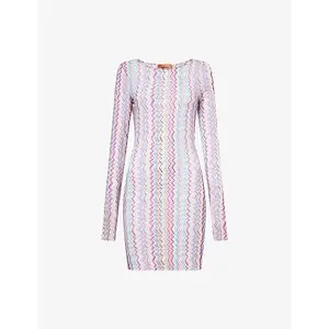 Missoni Long-sleeve Zig-zag Mesh Cover-up - Multi