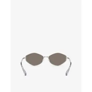 Michael Kors Gold Coast Irregular-frame Metal Sunglasses