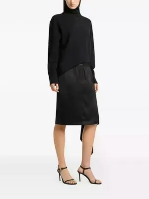 COURREGES Zipped Collar Sweater - Black