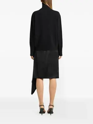 COURREGES Zipped Collar Sweater - Black