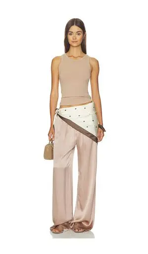 Sablyn Jameela Racerback Tank Top - Beige