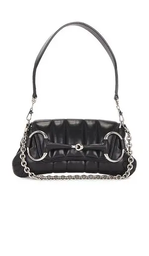 FWRD RENEW Gucci Horsebit Quilted Clutch - Black
