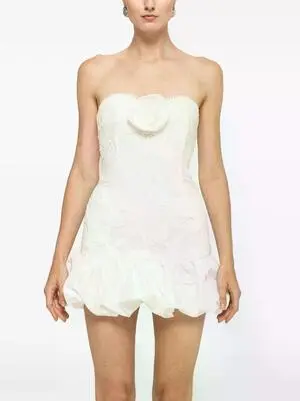 NISSA Strapless Mini Lace Dress