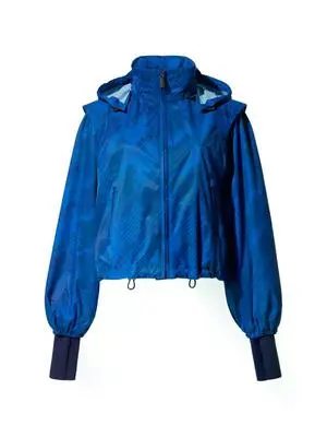 Perfect Moment Houndstooth Blouson Jacket - Blue