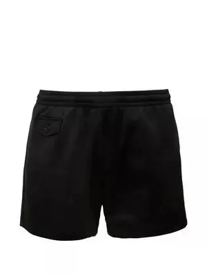 MAISON MARGIELA Logo Embroidered Elasticated Shorts - Black
