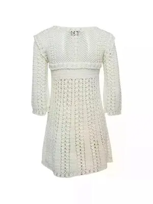 Elisabetta Franchi Crochet Mini Dress