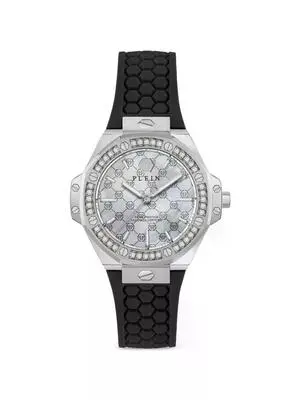 Philipp Plein Royal Prestige Crystal Watch With Embellished Bezel