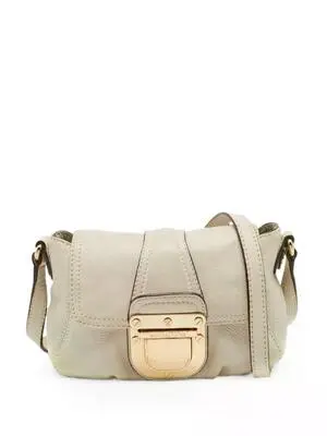 Michael Kors White Leather Flap Crossbody Bag