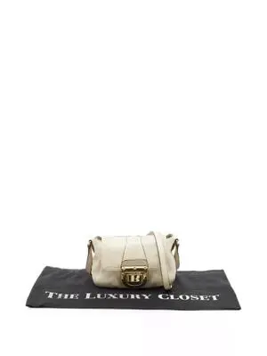 Michael Kors White Leather Flap Crossbody Bag
