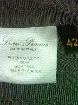Loro Piana Goatskin Zip-up Blazer