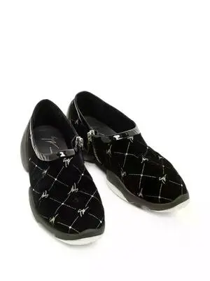 GIUSEPPE ZANOTTI Velvet Quilted Sneakers