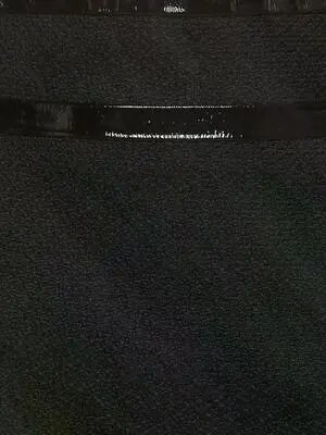 Escada Leather Panel Midi Pencil Skirt