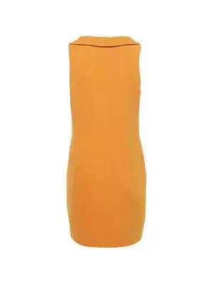 Moschino Crepe Peter Pan Collar Midi Dress