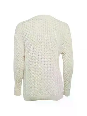 Stella McCartney Cable Knit Crew Neck Sweater - Neutrals