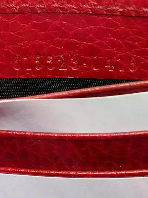 Gucci Interlocking G Wallet Crossbody Bag - Red
