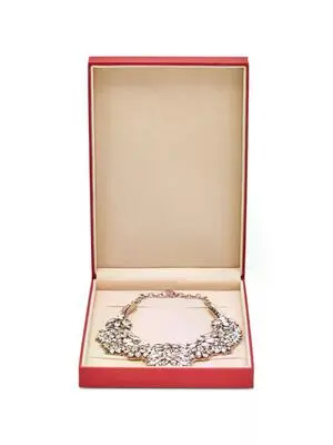 Valentino Garavani Crystal Embellished Cable Link Necklace