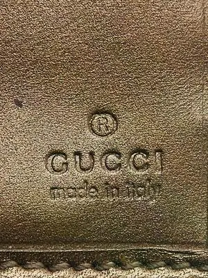 Gucci Guccissima Heart Charm Wallet