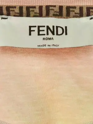 Fendi Embroidered Logo T-shirt