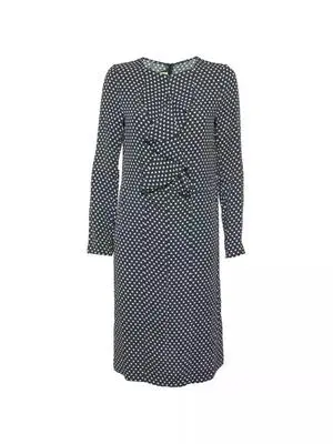 Marni Ruffled Printed Midi Dress - Blue
