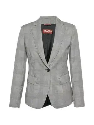 Max Mara Houndstooth Pattern Blazer