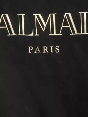 Balmain Logo Print Cotton Sweatshirt