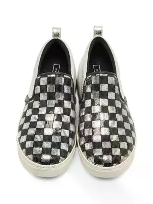 Marc Jacobs Mercer Sequin Embellished Checkered Slip-on Sneakers
