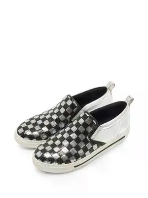 Marc Jacobs Mercer Sequin Embellished Checkered Slip-on Sneakers