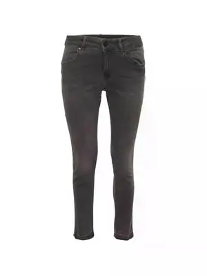 LANVIN Striped Embroidered Jeans