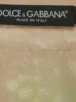 Dolce & Gabbana Lace Trimmed Ruffled Top
