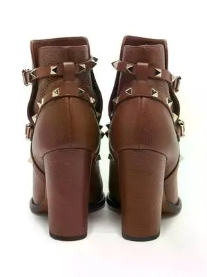 Valentino Garavani Rockstud Buckle Ankle Boots