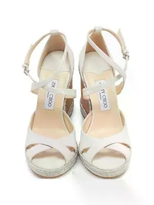 JIMMY CHOO Alanah Lizard-embossed Sandals