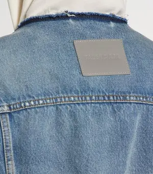 Balenciaga Collarless Japanese Denim Jacket