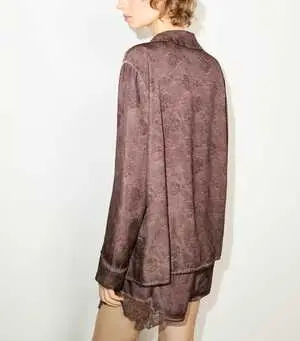 Max & Co. Lace-trimmed Tie & Dye Shirt - Brown