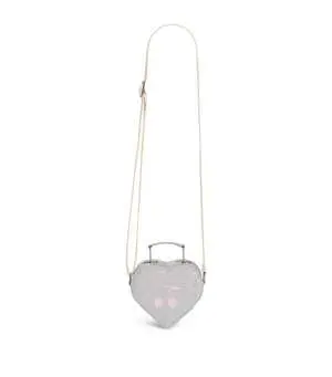 Bonpoint Heart-shaped Sequined Shoulder Bag