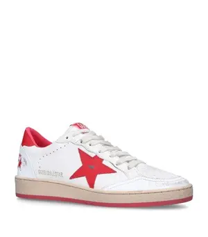 GOLDEN GOOSE Ball Star Leather Sneakers - White