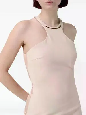 Elisabetta Franchi Halterneck Crêpe Dress