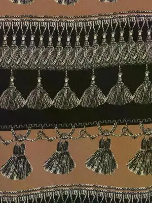 Max Mara Tasseled Crepe Skirt
