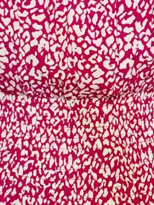Maje Animal Print Midi Dress