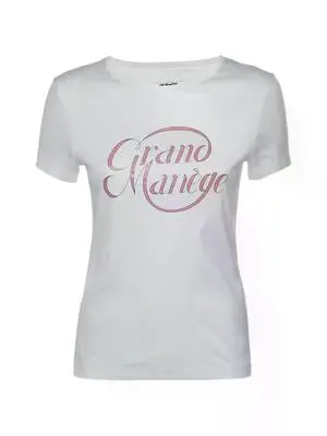Hermès Grand Manège Printed Cotton T-shirt - White