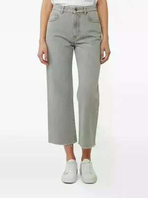 Miu Miu Straight-fit Raw-hem Jeans
