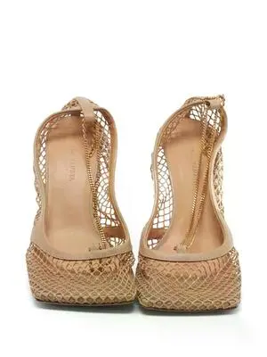 Bottega Veneta Stretch Mesh Heeled Pumps