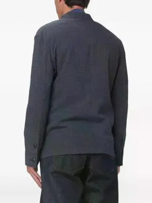 Emporio Armani Check-pattern Single-breasted Blazer