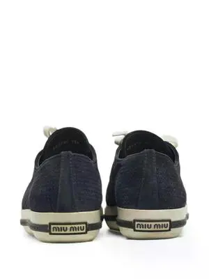 Miu Miu Cap Toe Lace-up Sneakers