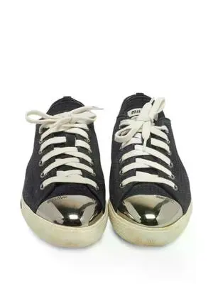 Miu Miu Cap Toe Lace-up Sneakers