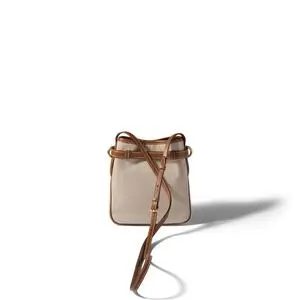 Miu Miu Canvas And Leather Pouch
