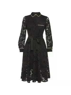 Carolina Herrera Guipure Lace Midi Dress