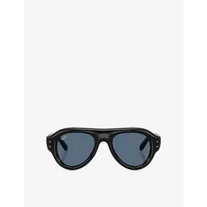 Ray-ban Aviator-frame Acetate Sunglasses - Black